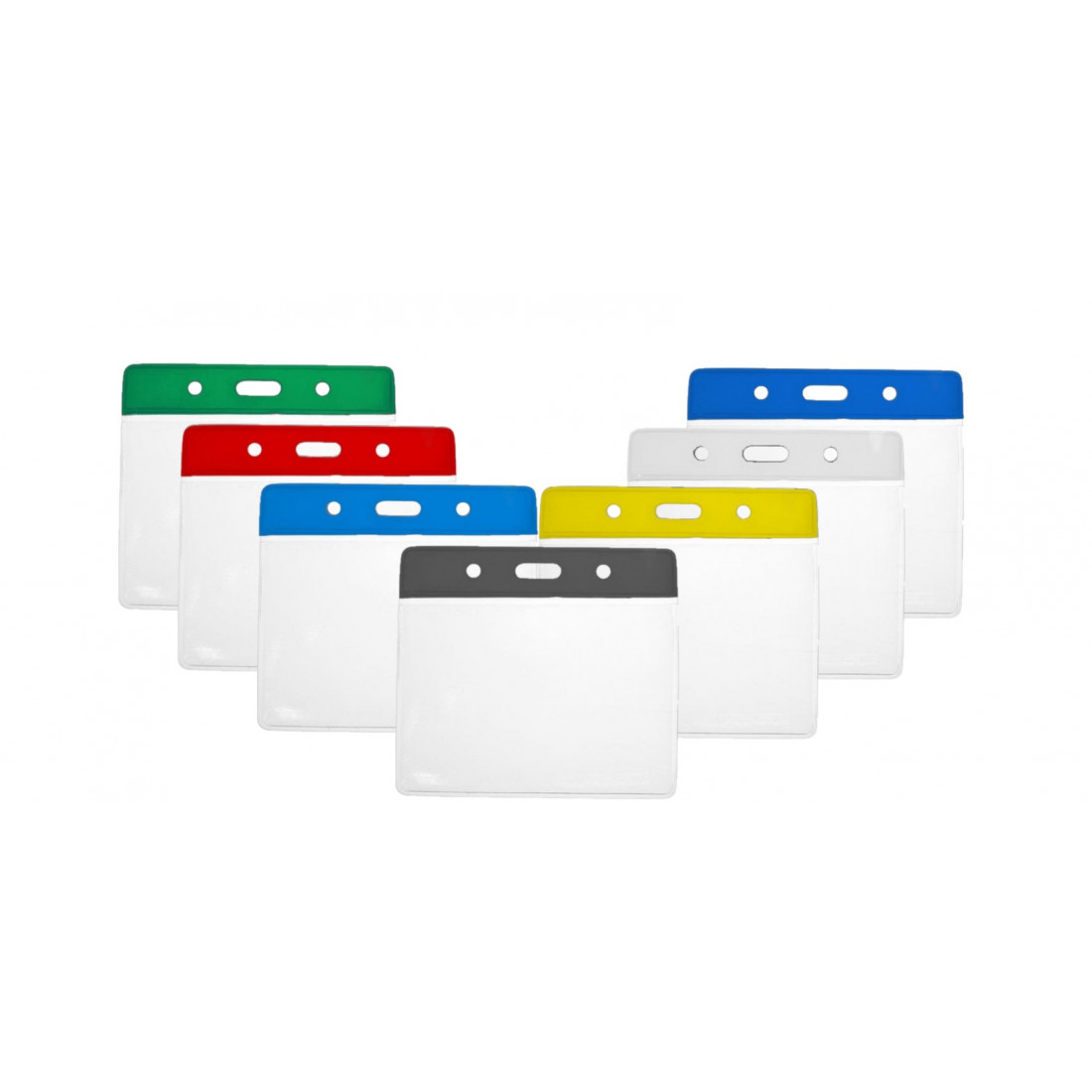 Clear Flexible Vinyl Wallet Coloured Top 91mm x 65mm| Universal Smart Cards