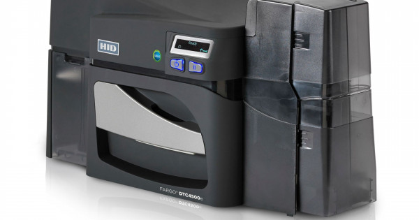HID® FARGO® DTC4500e Single Sided ID Card Printer | Universal Smart Cards
